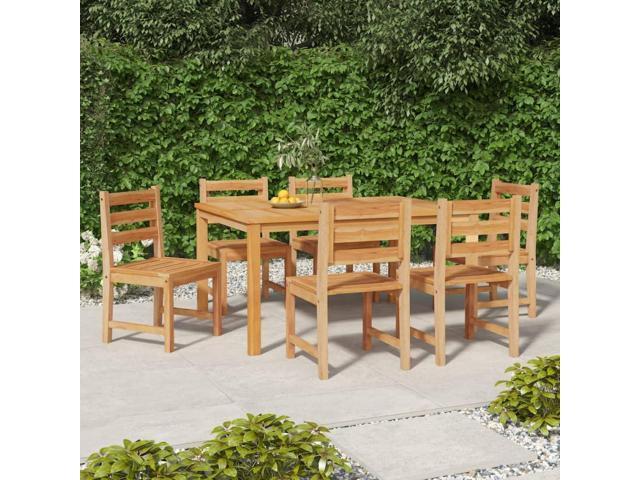 Click here for vidaXL 6x Solid Wood Pine Patio Chairs Garden Outd... prices