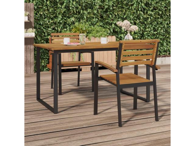 Click here for vidaXL Patio Chair 2 Pcs Stackable Dining Chair So... prices