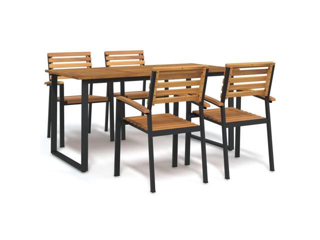 Click here for vidaXL Patio Dining Set 5 Piece Outdoor Dining Set... prices