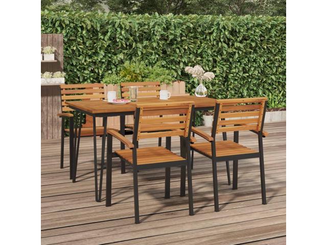 Click here for vidaXL Patio Table with Hairpin Legs 55.1x31.5x29.... prices