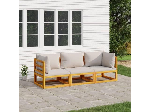 Click here for vidaXL Patio Furniture Set 3 Piece Sofa with Light... prices