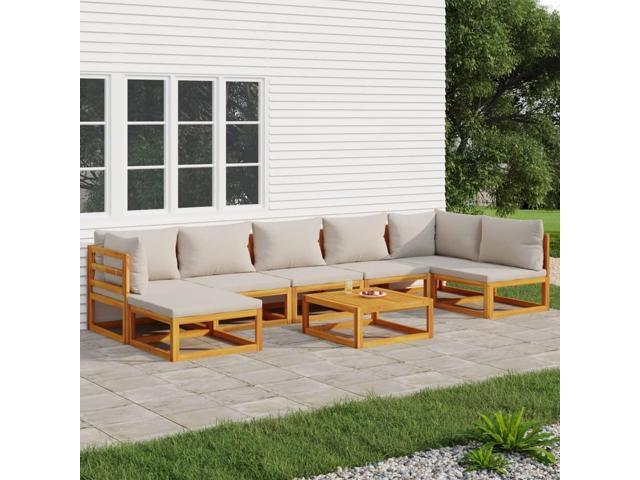 Click here for vidaXL Patio Furniture Set 8 Piece Sofa with Light... prices