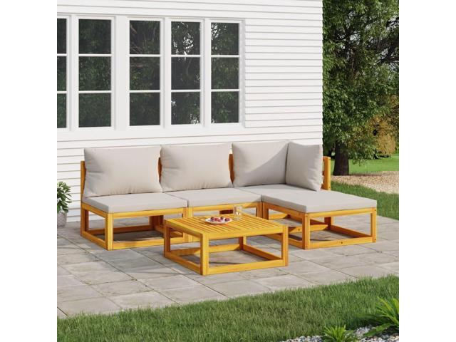 Click here for vidaXL Patio Furniture Set 5 Piece Sofa with Light... prices