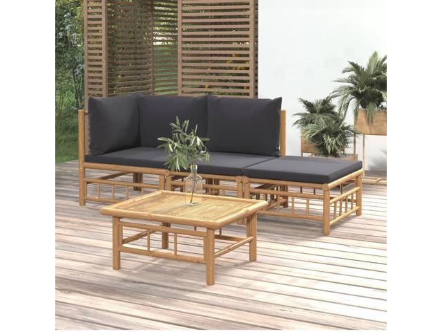 Click here for vidaXL Patio Furniture Set 4 Piece Sectional Sofa... prices