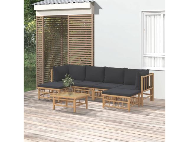 Click here for vidaXL Patio Furniture Set 7 Piece Sectional Sofa... prices
