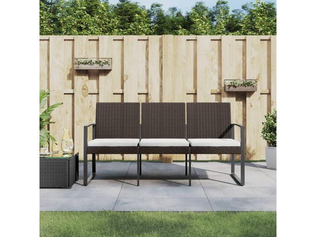 Click here for vidaXL Outdoor Bench 3-Seater Bench with Cushions... prices