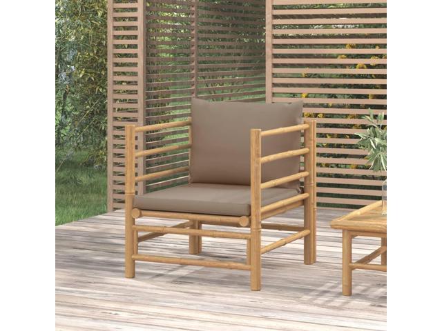 Click here for vidaXL Outdoor Sofa Patio Furniture with Taupe Cus... prices