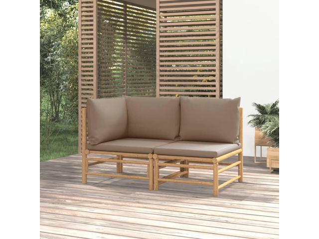 Click here for vidaXL Patio Furniture Set 2 Piece Loveseat Sofa w... prices