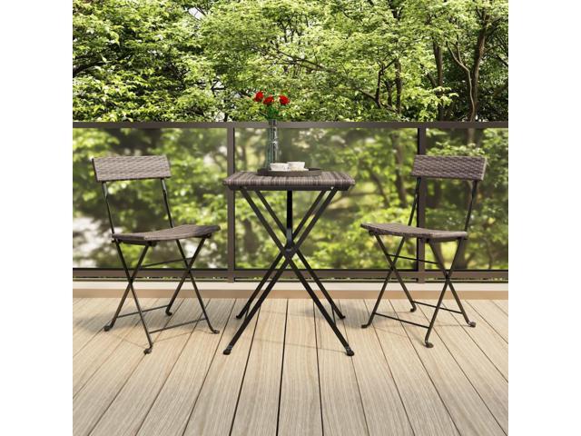 Click here for vidaXL Chair 2 Pcs Outdoor Bistro Folding Side Cha... prices
