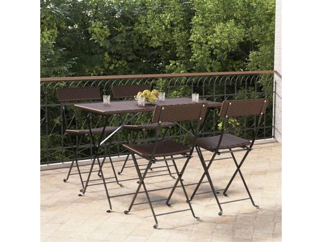 Click here for vidaXL Chair 4 Pcs Outdoor Bistro Folding Side Cha... prices