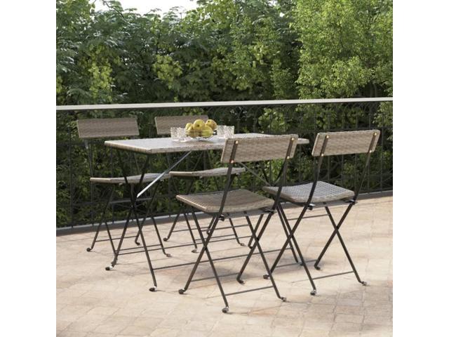 Click here for vidaXL Chair 4 Pcs Outdoor Bistro Folding Side Cha... prices