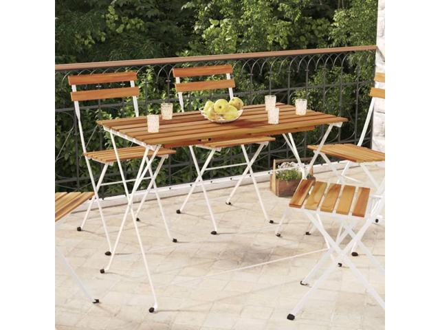 Click here for vidaXL Folding Table Bistro Table for Balcony Soli... prices