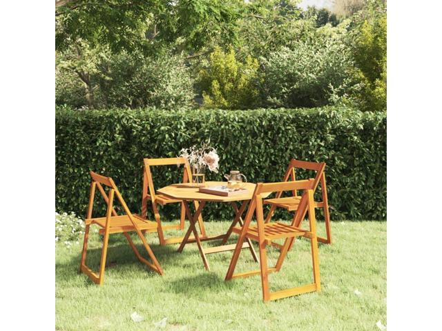 Click here for vidaXL Folding Chair 4 Pcs Patio Furniture Wooden... prices