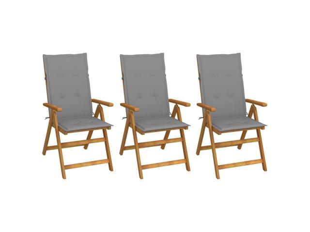 Click here for vidaXL Outdoor Recliner Chairs 3 Pcs Patio Chair w... prices