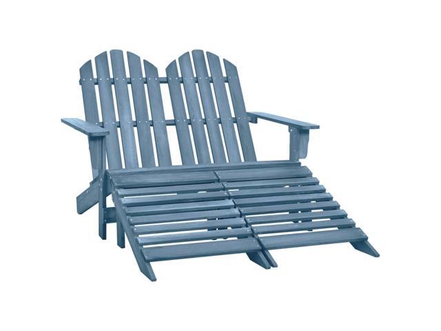 Click here for vidaXL 2-Seater Patio Adirondack Chair with Ottoma... prices