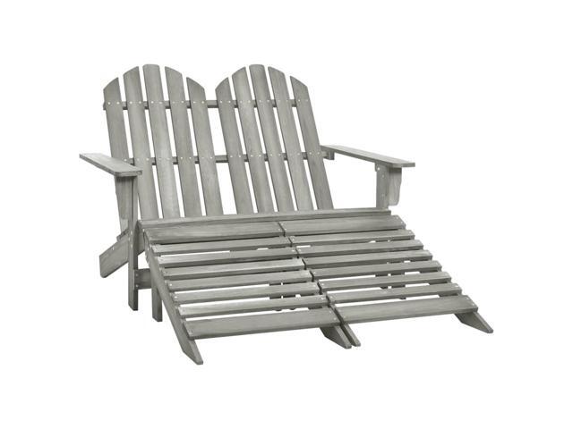 Click here for vidaXL 2-Seater Patio Adirondack Chair with Ottoma... prices