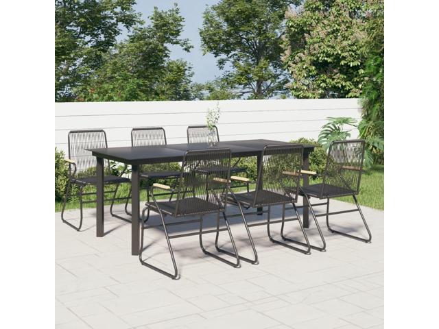 Click here for vidaXL Patio Dining Set 7 Piece Conversation Set w... prices
