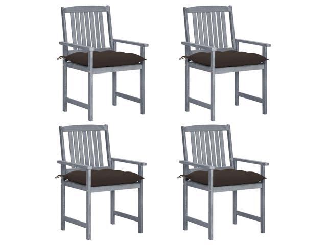 Click here for vidaXL Patio Chairs 4 Pcs Outdoor Chair with Cushi... prices