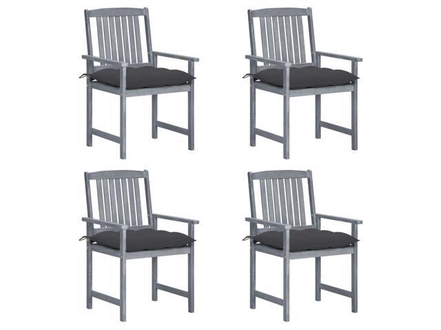 Click here for vidaXL Patio Chairs 4 Pcs Outdoor Chair with Cushi... prices