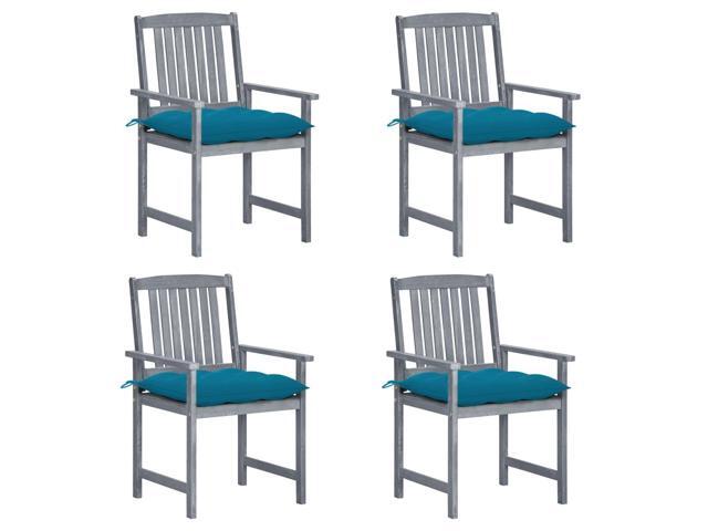 Click here for vidaXL Patio Chairs 4 Pcs Outdoor Chair with Cushi... prices
