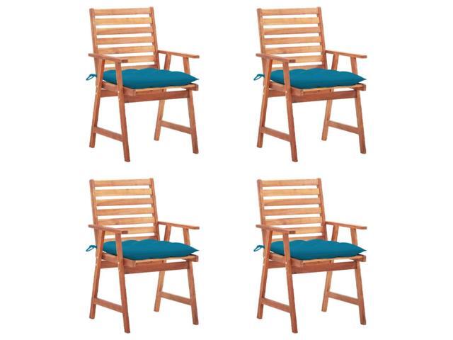 Click here for vidaXL Patio Dining Chairs 4 Pcs Outdoor Chair wit... prices