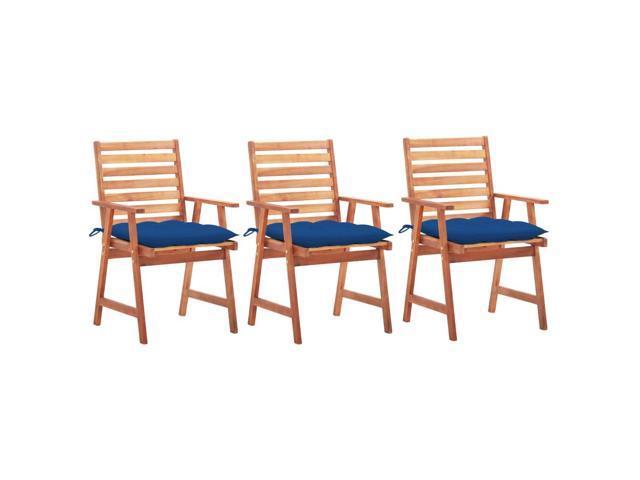 Click here for vidaXL Patio Dining Chairs 3 Pcs Outdoor Chair wit... prices