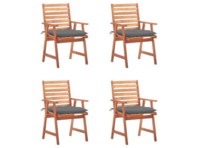 Click here for vidaXL Patio Dining Chairs 4 Pcs Outdoor Chair wit... prices
