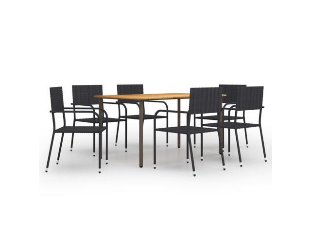 Click here for vidaXL Patio Dining Set 7 Piece Outdoor Table and... prices