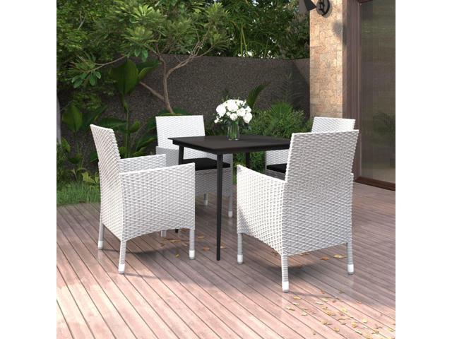 Click here for vidaXL Patio Dining Set 5 Piece with Cushions Poly... prices
