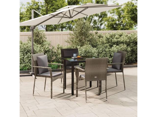 Click here for vidaXL Patio Dining Set with Cushions Seat 5 Piece... prices
