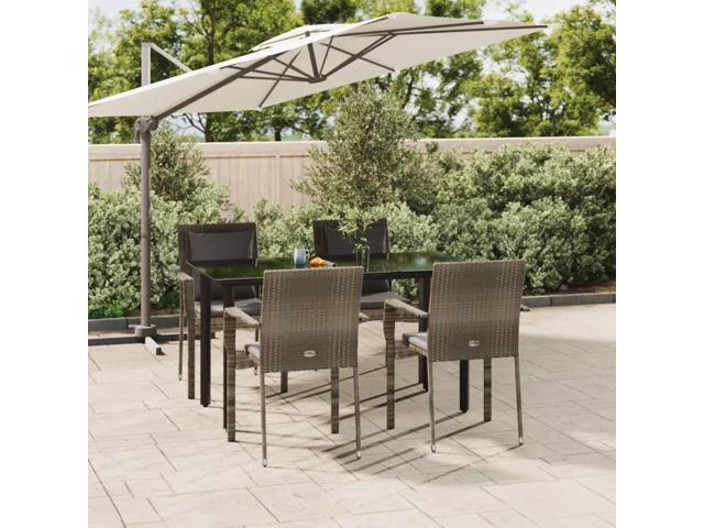 Click here for vidaXL Patio Dining Set with Cushions Seat 5 Piece... prices