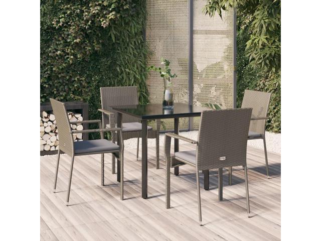 Click here for vidaXL Patio Dining Set with Cushions Seat 5 Piece... prices