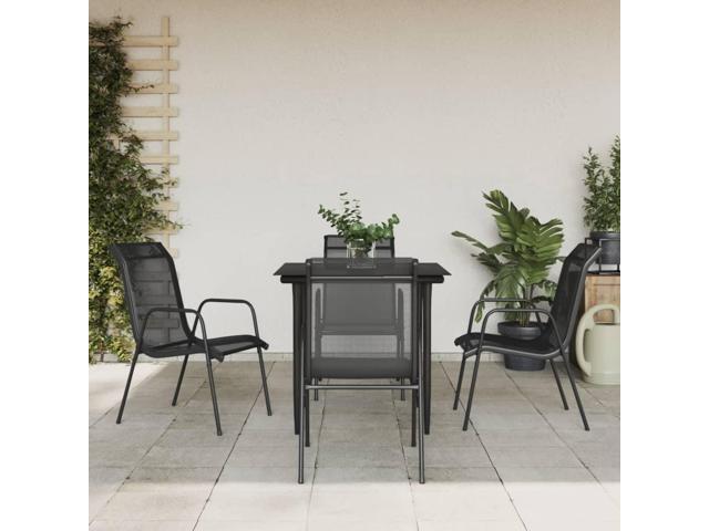 Click here for vidaXL Patio Dining Set Outdoor Furniture 5 Piece... prices