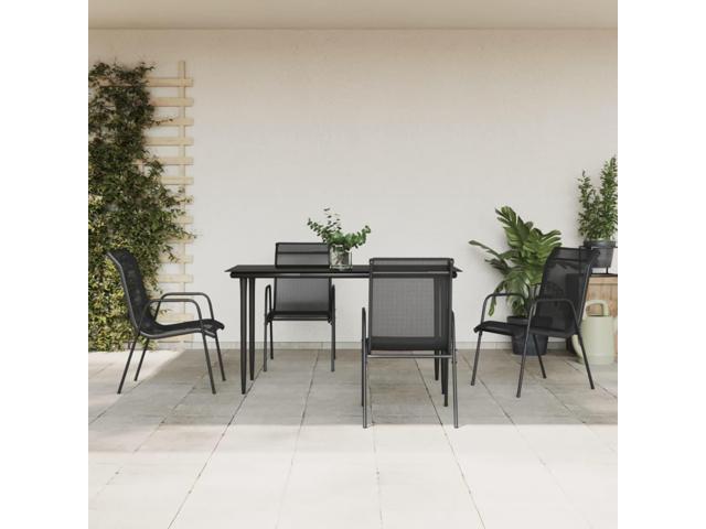 Click here for vidaXL Patio Dining Set Outdoor Furniture 5 Piece... prices