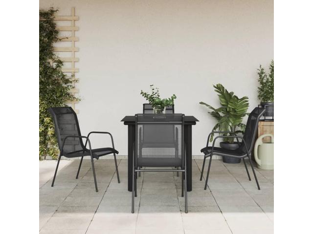 Click here for vidaXL Patio Dining Set Outdoor Furniture 5 Piece... prices