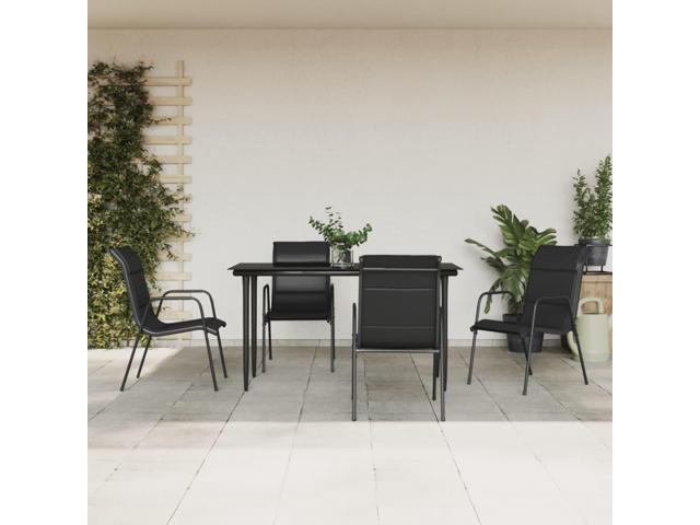 Click here for vidaXL Patio Dining Set Outdoor Furniture 5 Piece... prices