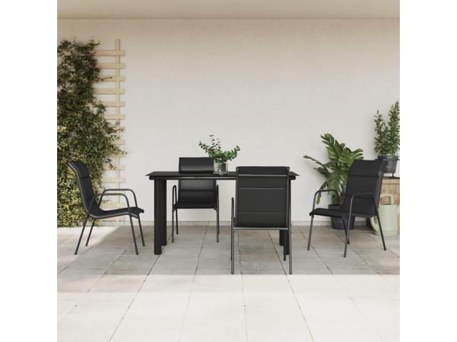 Click here for vidaXL Patio Dining Set Outdoor Furniture 5 Piece... prices