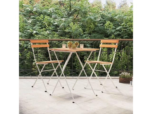 Click here for vidaXL Chair 2 Pcs Folding Chair Patio Furniture S... prices