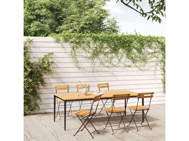 Click here for vidaXL 6x Solid Wood Acacia Folding Patio Chairs S... prices