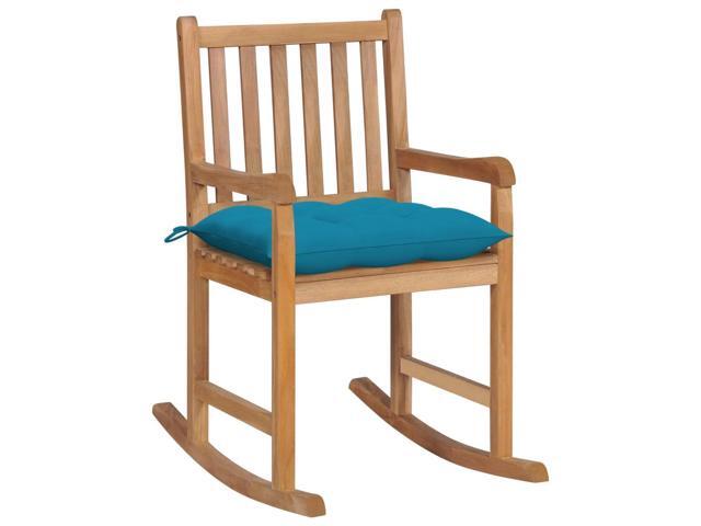 Click here for vidaXL Rocking Chair Porch Rocker with Light Blue... prices