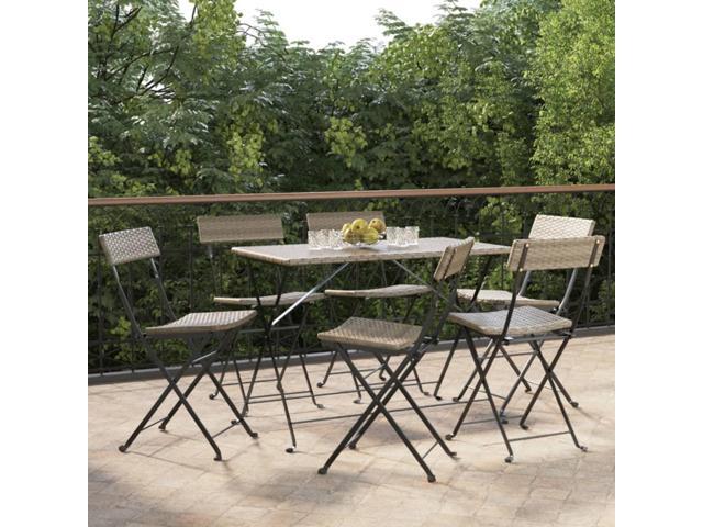 Click here for vidaXL Chair 6 Pcs Outdoor Bistro Folding Side Cha... prices
