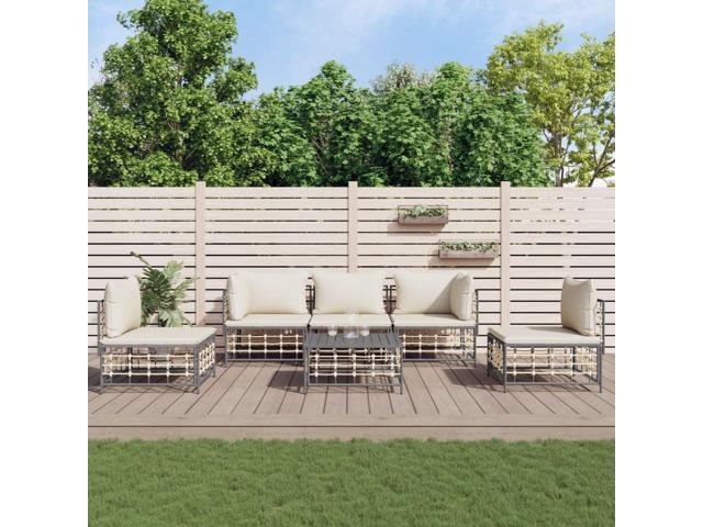 Click here for vidaXL Patio Furniture Set 6 Piece Chair with Cush... prices