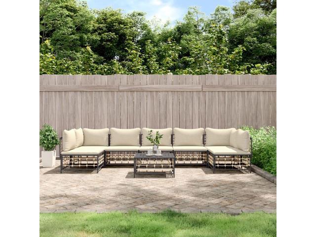 Click here for vidaXL Patio Furniture Set 8 Piece Sofa with Cushi... prices