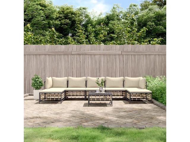 Click here for vidaXL Patio Furniture Set 8 Piece Sofa with Cushi... prices