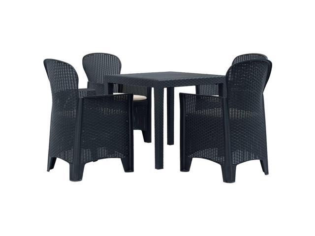 Click here for vidaXL Patio Dining Set 5 Piece Furniture Set Tabl... prices