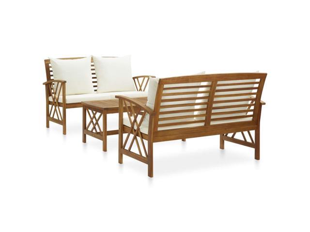 Click here for vidaXL Patio Furniture Set 3 Piece Bench Seat with... prices