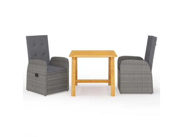 Click here for vidaXL Patio Dining Set 3 Piece Patio Table and Ch... prices