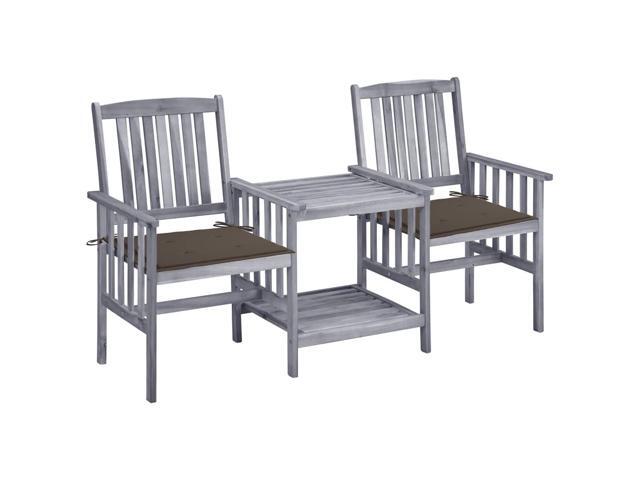 Click here for vidaXL Patio Chair Outdoor Chair with Tea Table an... prices