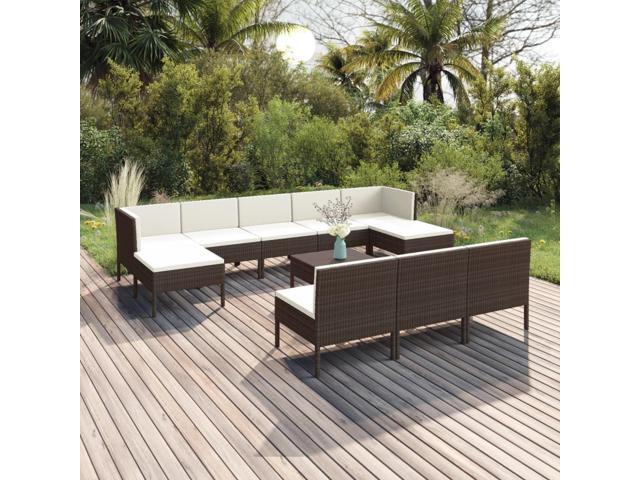 Click here for vidaXL Patio Lounge Set Outdoor Sectional Sofa Set... prices