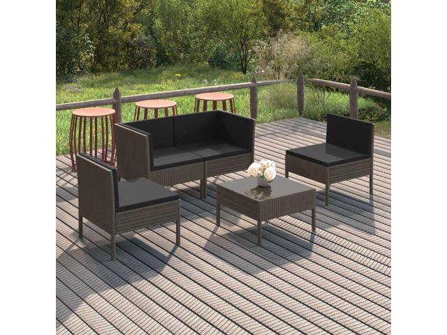 Click here for vidaXL Patio Lounge Set 5 Piece Sectional Sofa for... prices